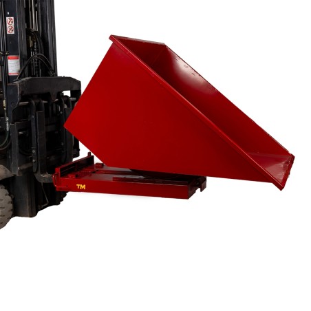 Benne rouge autobasculante 900L - TranspaletteManuel.com