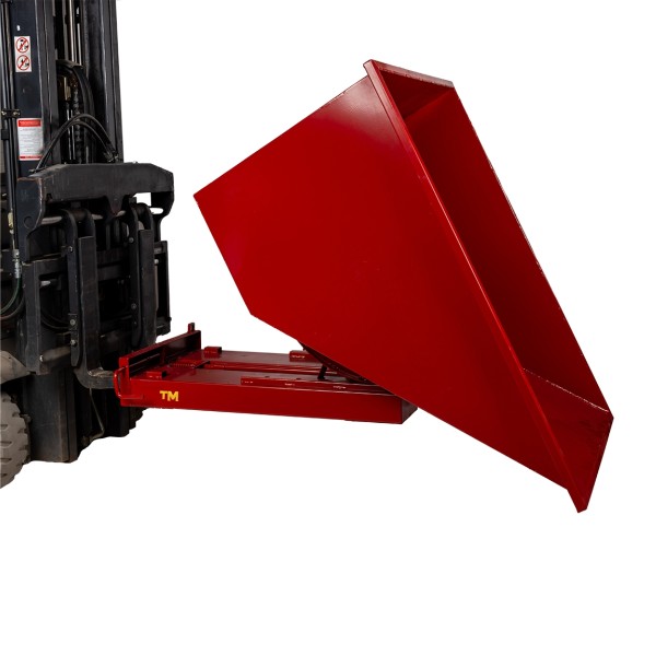 Benne rouge autobasculante 900L - TranspaletteManuel.com