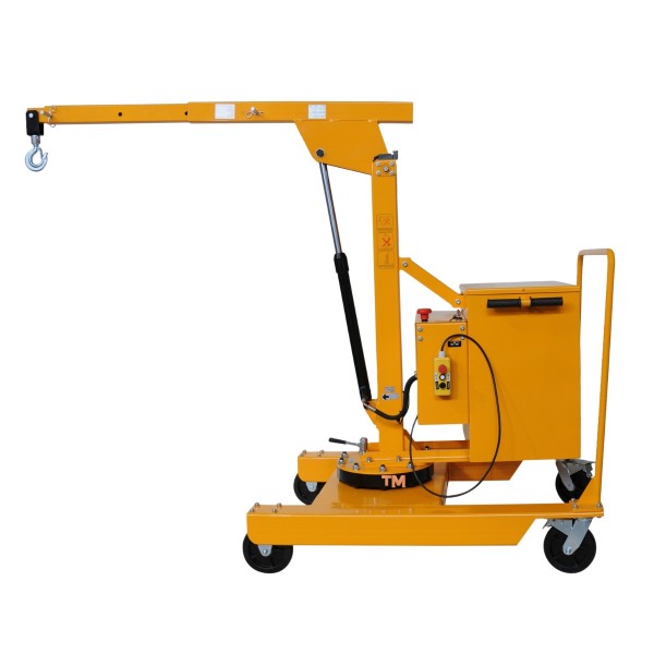 Grue porte à faux rotative semi-électrique 550kg - Manutention pro