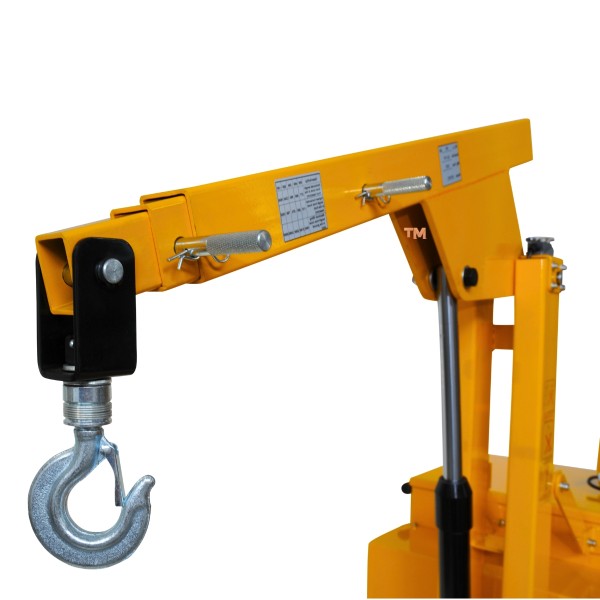 Grue porte à faux rotative semi-électrique 550kg - Manutention pro